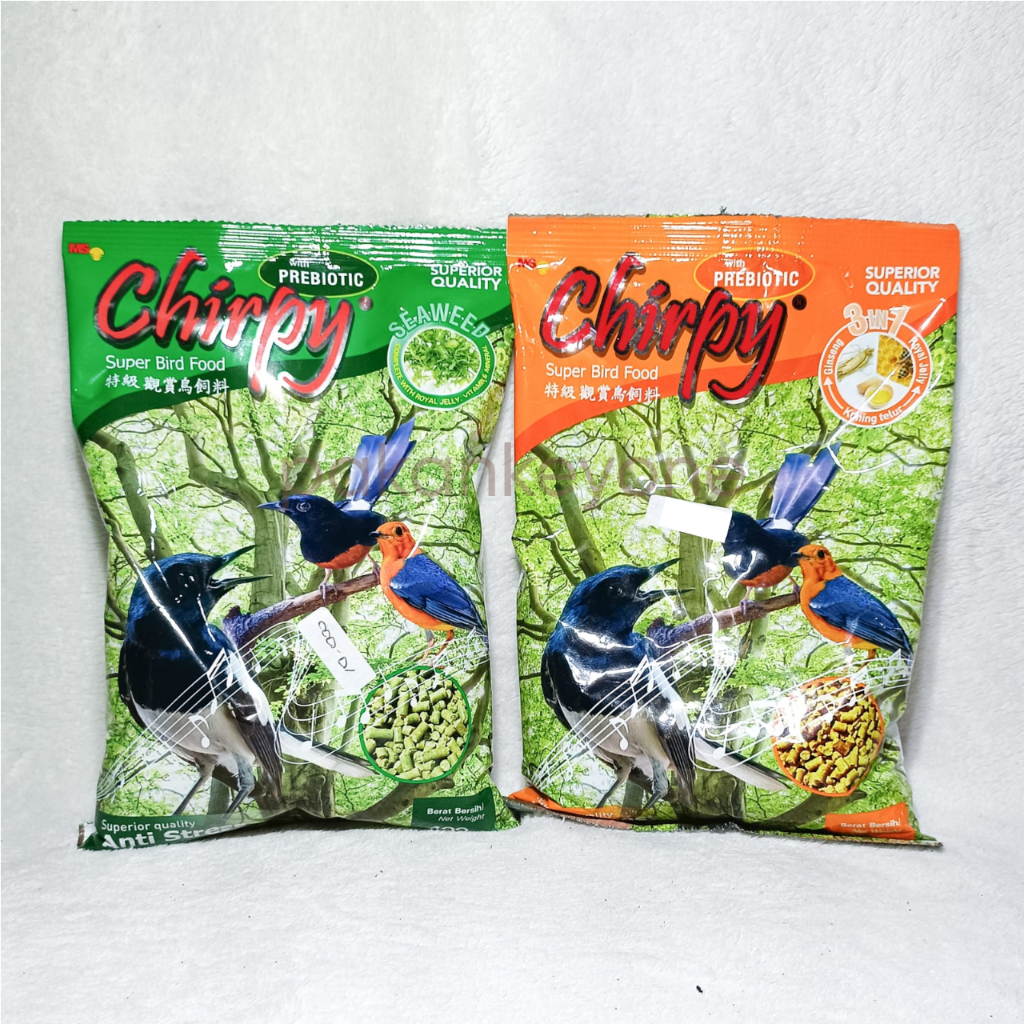 Jual Chirpy Super Bird Food with Prebiotic 400 gram Pakan Makanan ...