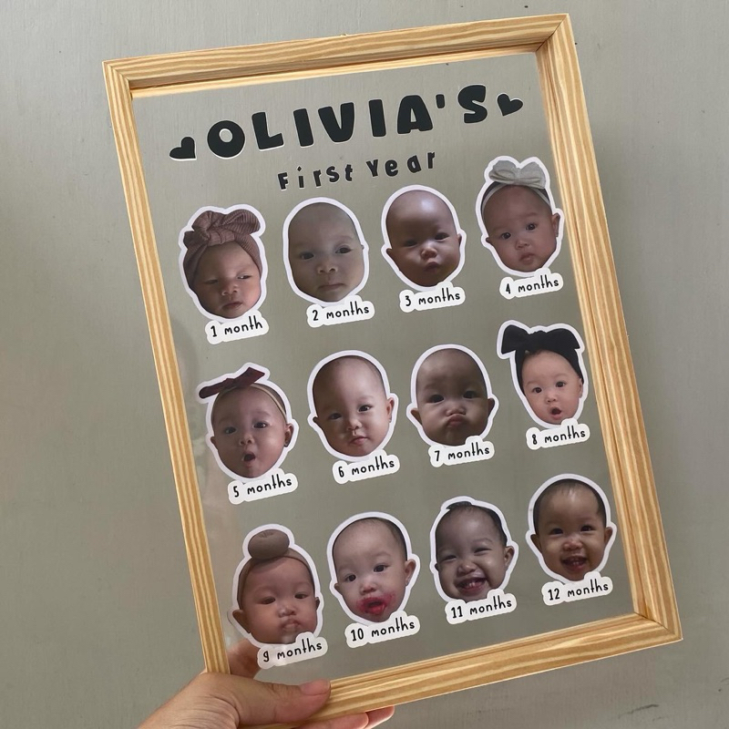 Jual MILESTONE BAYI / PIGURA BAYI / PAJANGAN FOTO ANAK / PAJANGAN FOTO ...