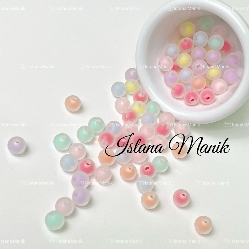 Jual Manik mote acrylic Doff / Clear Love bintang kupu bunga 15gr ...