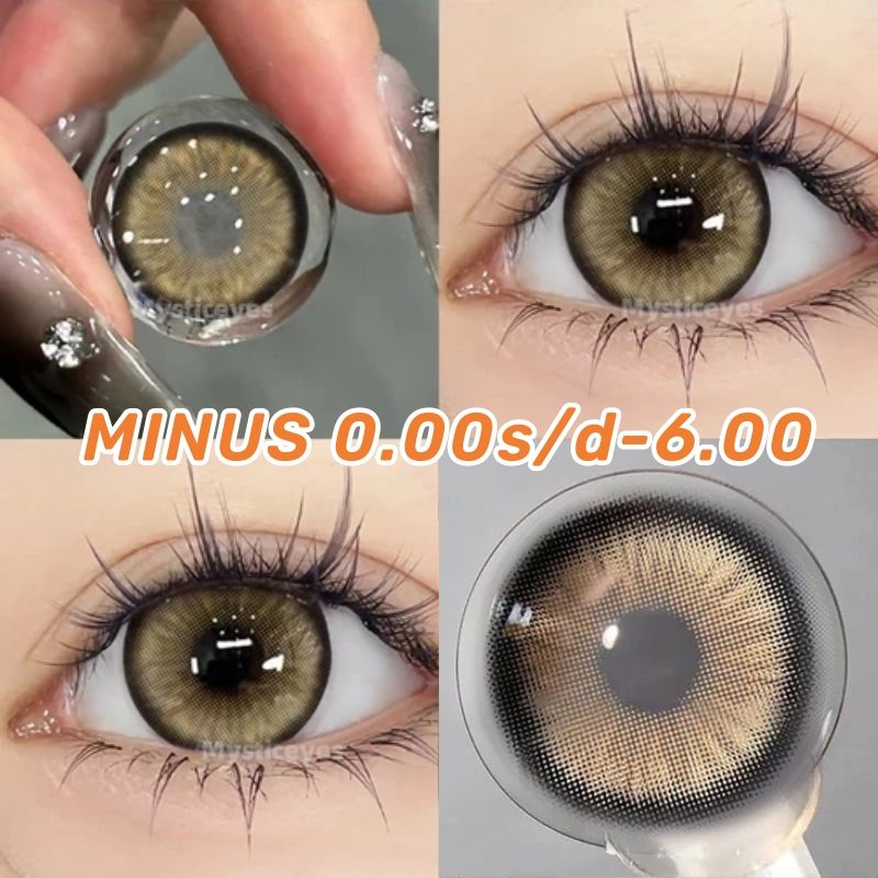 Jual Softlens Minus (0.00s/d - 6.00) Mysticeyes Softlens Dawn Brown ...