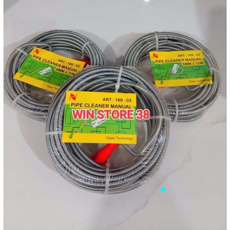 Jual Pipe Cleaner Manual 6mmX10mtr/Alat Pembersih Pipa Tersumbat | Shopee Indonesia