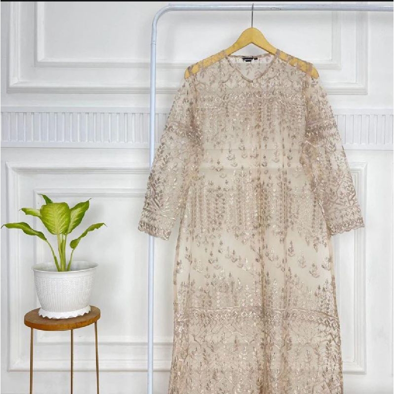 Jual Long Outer Zize Brokat Etnic Outer Kondangan Outer Wisuda Outer ...