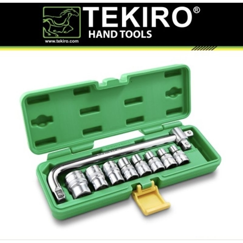 Jual TEKIRO 1/2" DR. Kunci Sock Set 10 PCS (Plastik) 8 - 24 MM / 1/2" DR. Hand Socket Set 10 PCS ...