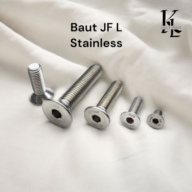 Jual Baut JF L M8x60 SUS304 / Baut Verseng M8x60 SS304 / JFL 8x60 Stainless | Shopee Indonesia