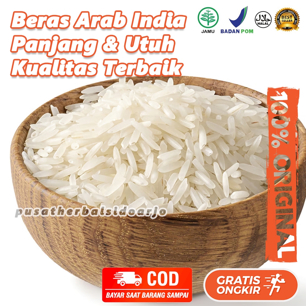 Jual Beras Basmati 1 kg Murah Beras Arab India Panen Baru | Shopee ...