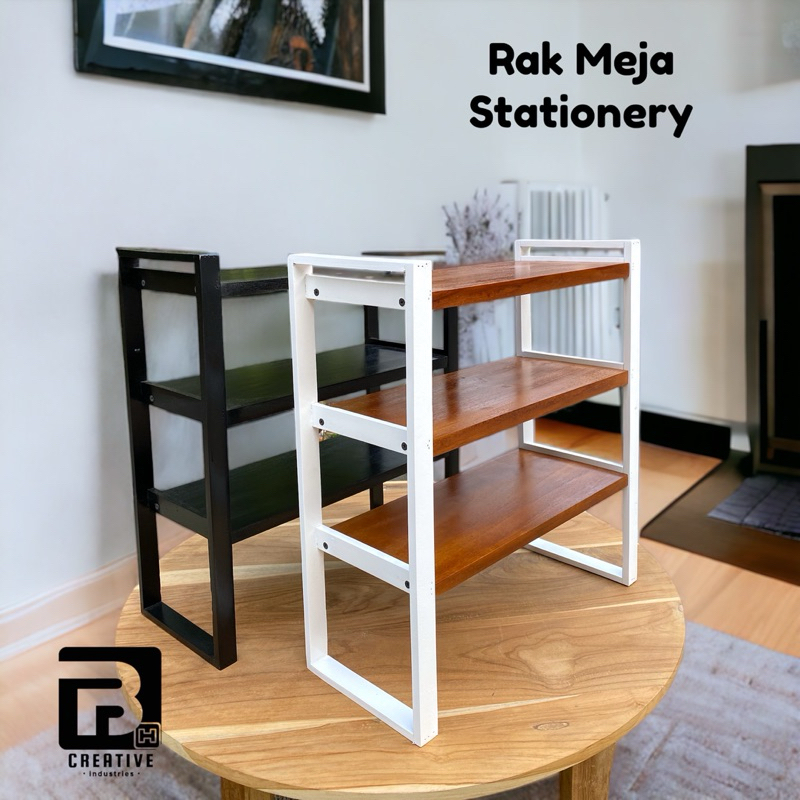 Jual Rak Buku Rak Meja Stationery Desktop Storage Rak Serbaguna 3 ...