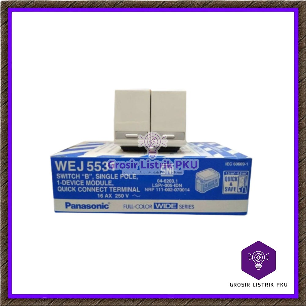 Jual Biji Mata Saklar Kecil Panasonic WEJ 1 Arah Wide Series / WEJ 5531 ...