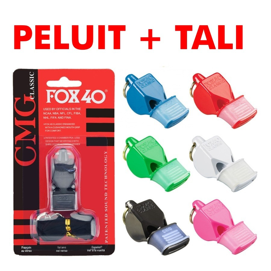 Jual Peluit Wasit Olahraga FOX 40 Classic Tali Pluit Pelatih Parkir ...