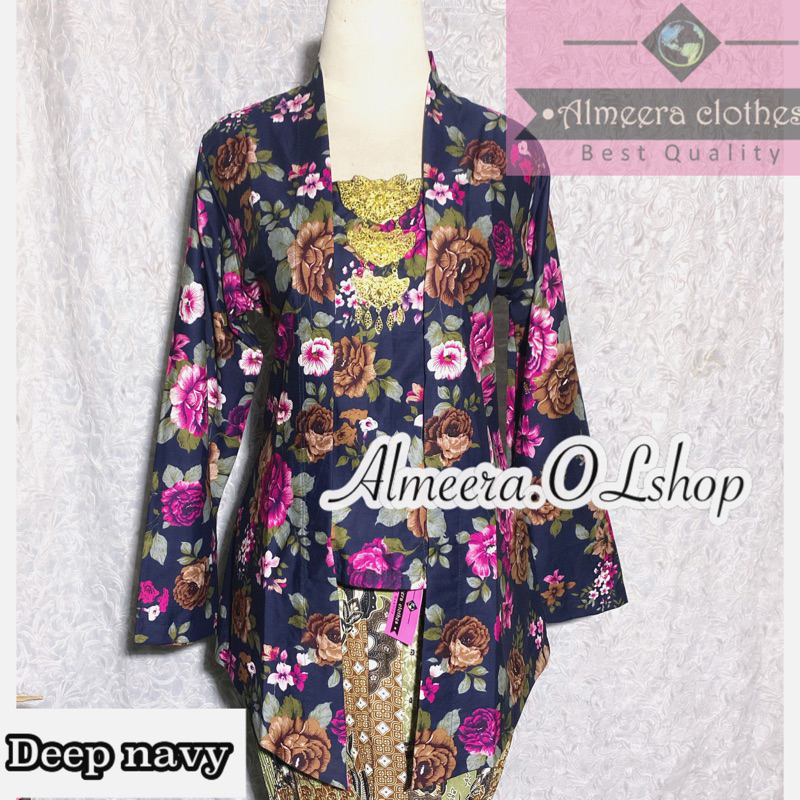 Jual kebaya kembang / kebaya bunga kutubaru bahan katun | Shopee Indonesia