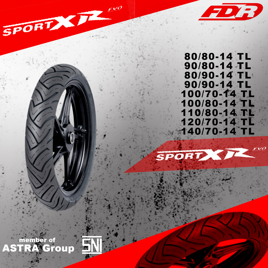 Jual Ban Fdr Sport XR Evo Tubeless Ring 14 Garansi Barang ASLI dan Keluaran Terbaru Pabrik bisa ...