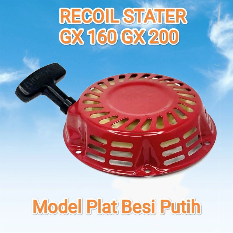 Jual Recoil stater GX160 GX200 tarikan selahan engkol mesin GX 160 ~ 200 pompa air alkon Plat ...