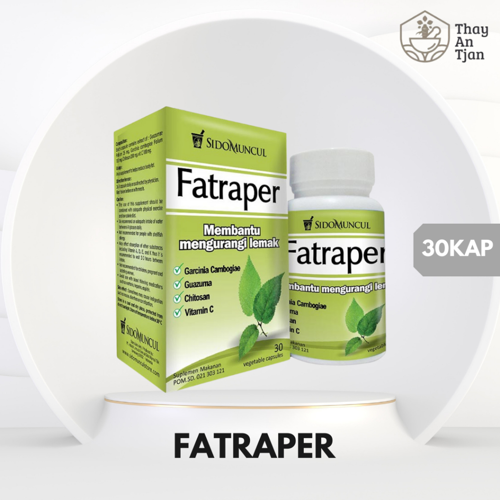 Jual SIDOMUNCUL FATRAPER 30 KAPSUL | MENGURANGI LEMAK | OBAT KURUS ...