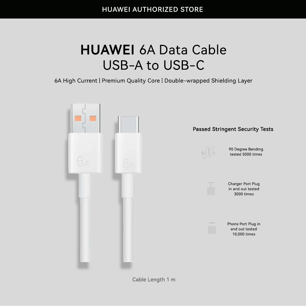 Jual Huawei Kabel Data / Charger 6A Original For P30 pro Mate 40 Pro ...