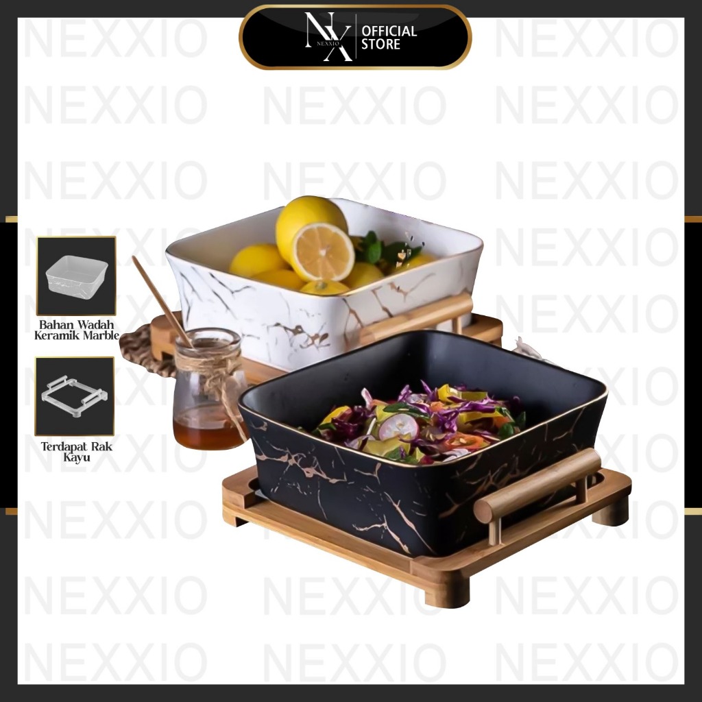 Jual NexXio Sun Snack Tray / Tempat camilan keramik / Nampan Mangkok ...