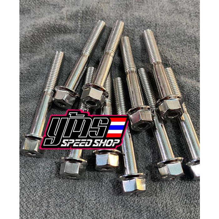 Jual Baut Probolt 8x60 Drat 12 Model 2Kunci Hexagon Stainless Chrome ...