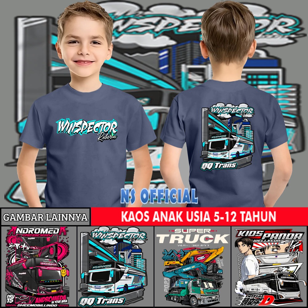 Jual Kaos Bus Anak Laki Laki Kids Panda Winspector Andromeda Truck Usia 4 5 6 7 8 9 10 11 Tahun ...