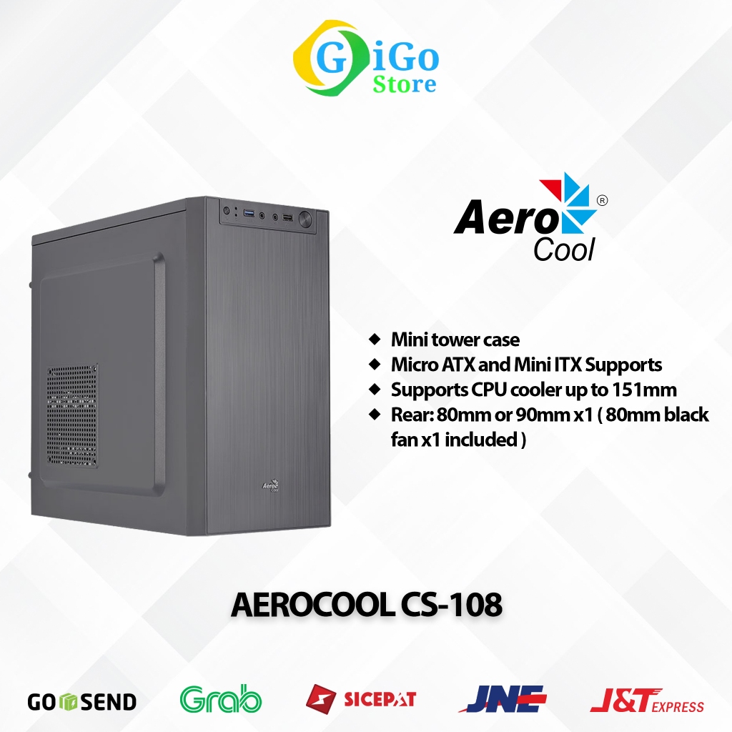 Jual Casing PC Aerocool CS-108 Mini Tower Case Micro-ATX / Mini-ITX ...