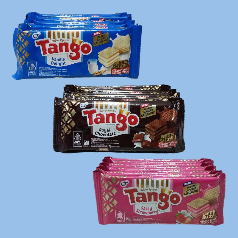 Jual 1 Renceng- Tango Coklat Vanila Wafer Bersalut 16gr [10 pcs ...