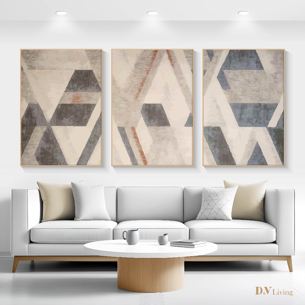 Jual Hiasan Dinding Ruang Tamu Minimalis 80x57cm &40x57cm Canvas ...