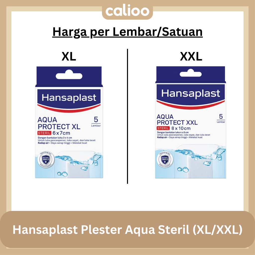 Jual (Trial Pack) Hansaplast Plester Aqua Steril JUAL SATUAN / LEMBAR ...