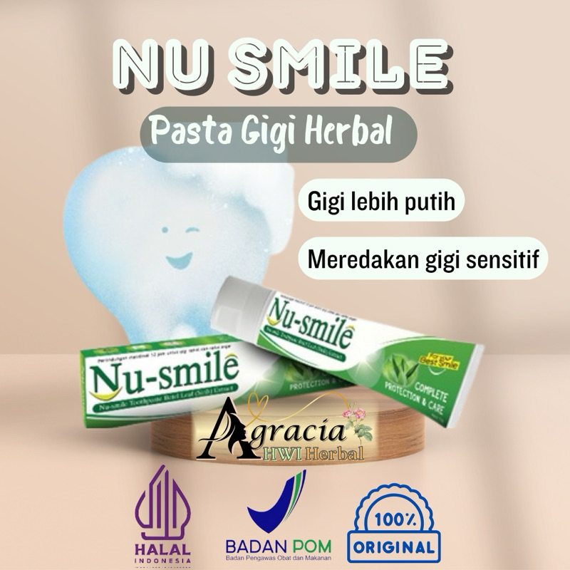 Jual NUSMILE Toothpaste Ekstrak Daun Sirih, Tea Tree Oil, & Klorofil ...