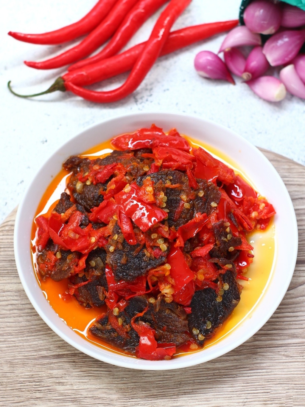 Jual ( 250 gr ) Dendeng Balado Khas Padang/Dendeng Uni Luti | Shopee ...