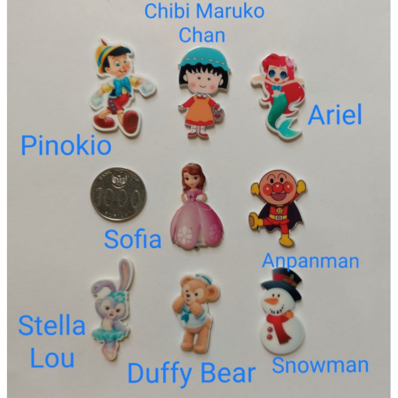 Jual Resin Flat Pinokio - Chibi Maruko Chan - Sofia - Anpanman - Stella ...