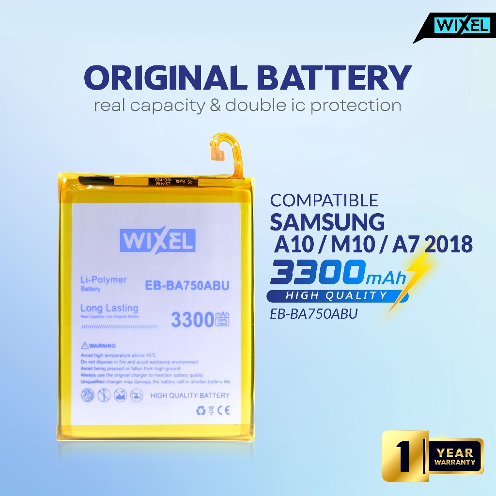 Jual WIXEL Baterai Samsung Galaxy M10 / A7 2018 / A10 2019 EB-BA750ABU Double Power Original ...