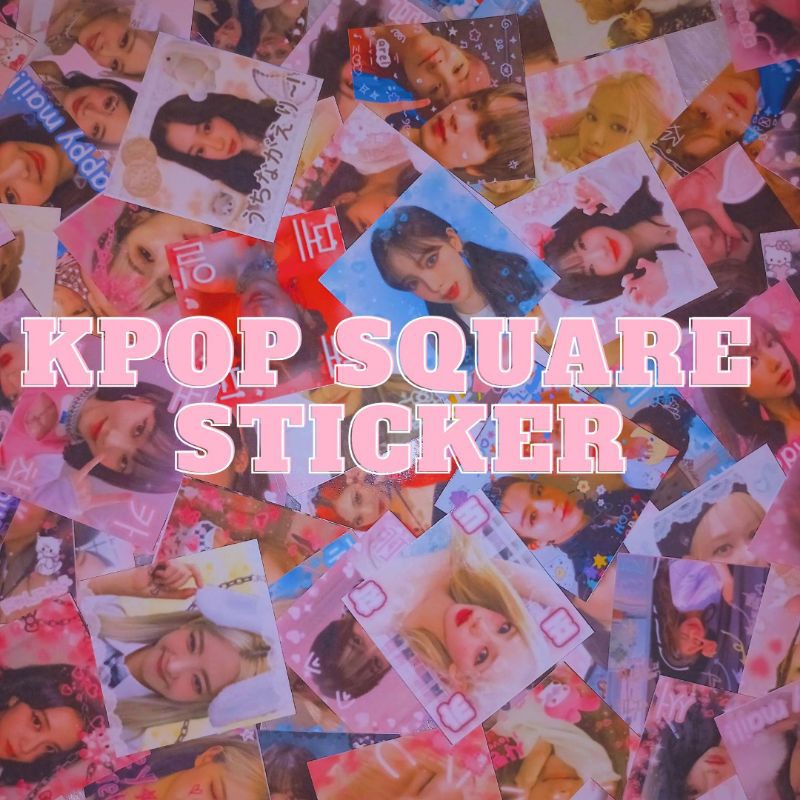 Jual Sticker packs square Sticker kpop fanmade ala selkor cute mail ...