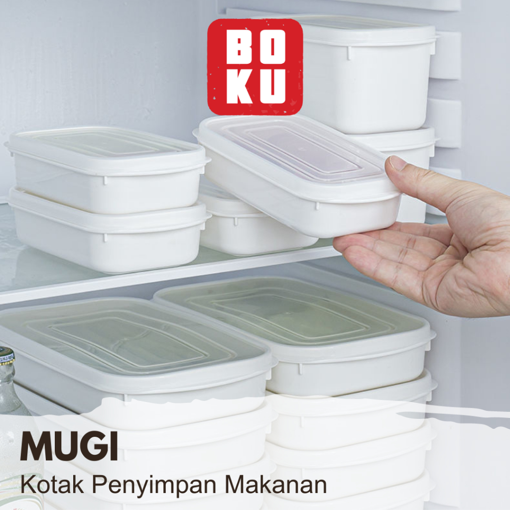 Jual |BOKU| MUGI Kotak Simpan Makanan Transparan Penyimpanan Sayuran ...