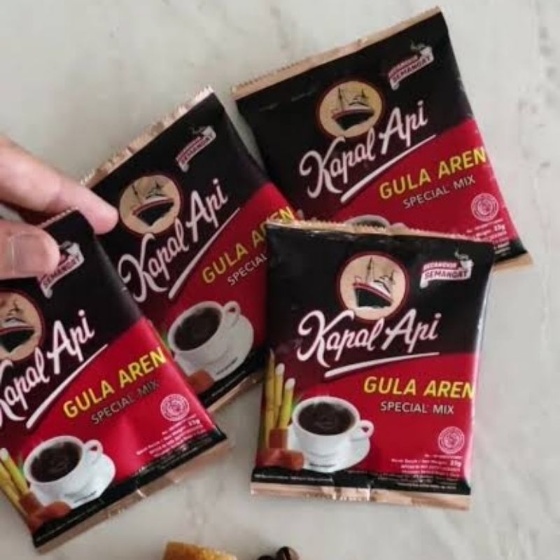 Jual [1RENCENG] Kopi Kapal Api Gula Aren isi 10 sachet | Shopee Indonesia