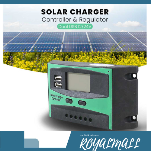 Jual Solar Charger Controller Regulator Dual USB 12/24V / Solar Charger ...