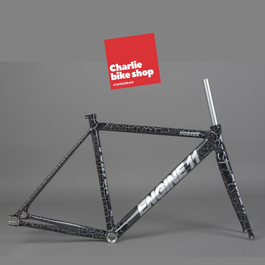 Jual Frameset Fixie ENGINE 11 VORTEX 2024 - Black Thunder | Shopee Indonesia