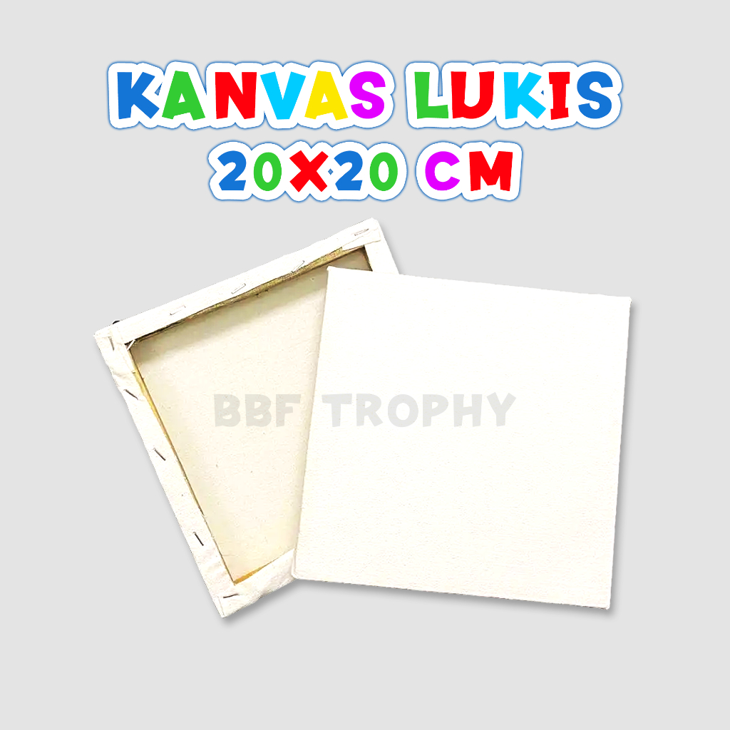 Jual Kanvas Lukis 20 x 20 cm 20 x 30 cm Bingkai / Media Lukis Warna ...