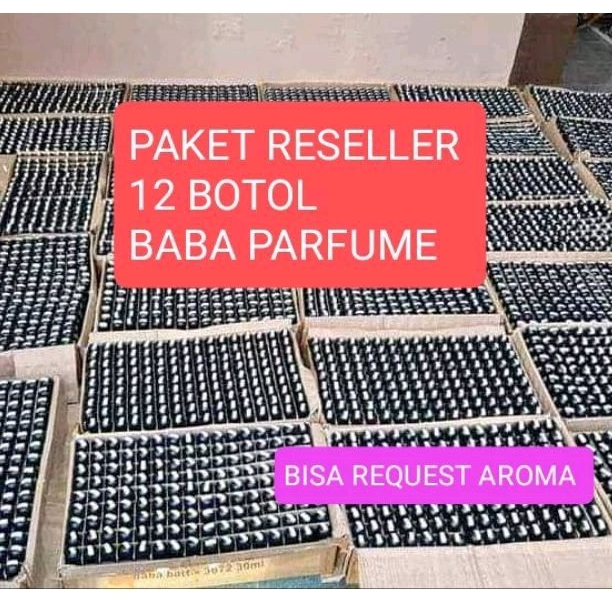 Jual BABA PARFUM PAKET RESELLER 12 BOTOL/BISA REQUEST AROMA/ORIGINAL ...