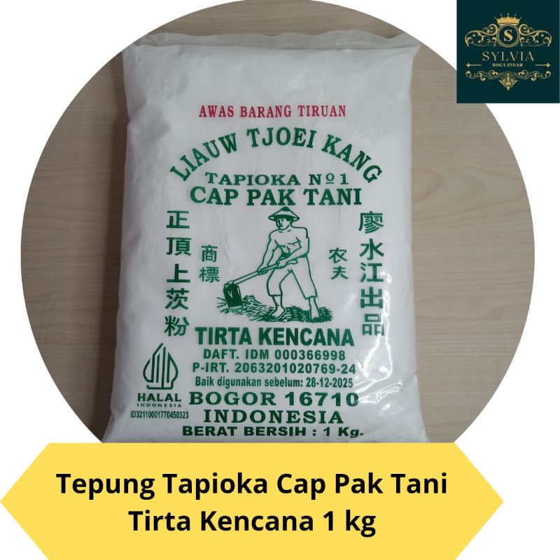 Jual Tepung Tapioka Tapioca Flour Cap Pak Tani Tirta Kencana Bogor 1 kg ...