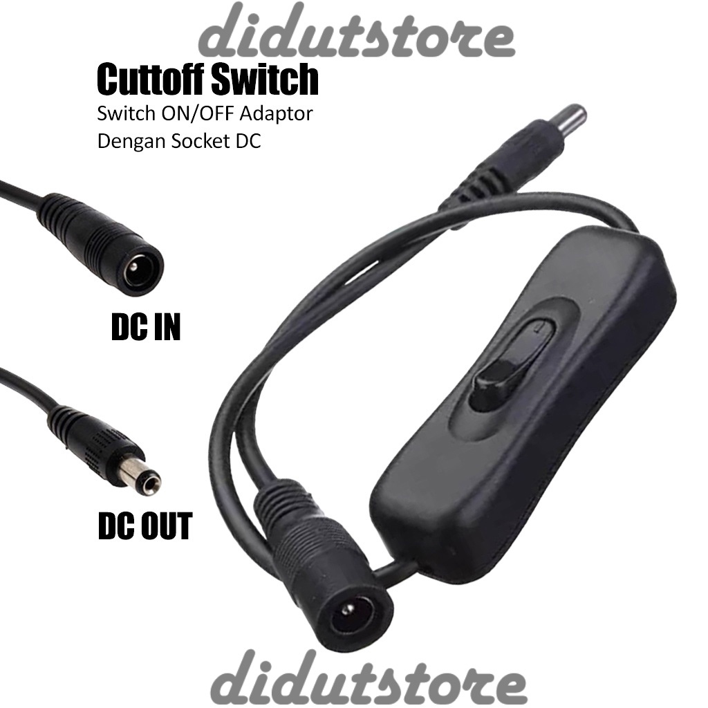 Jual Saklar On Off Kabel Jack DC / Switch Gantung On Off Kabel Jack DC ...