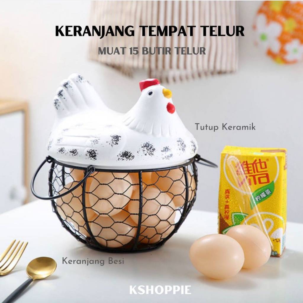 Jual Keranjang Telur Keramik / Tempat Telur Ayam / Keranjang Tempat ...