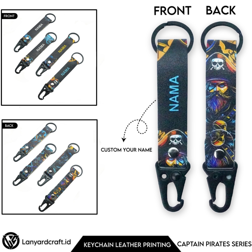 Jual Keychain Kulit Custom Nama Leather Printing Gantungan Kunci ...