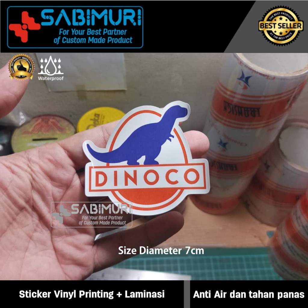 Jual Sticker Vinyl - Dinoco 7cm | Shopee Indonesia