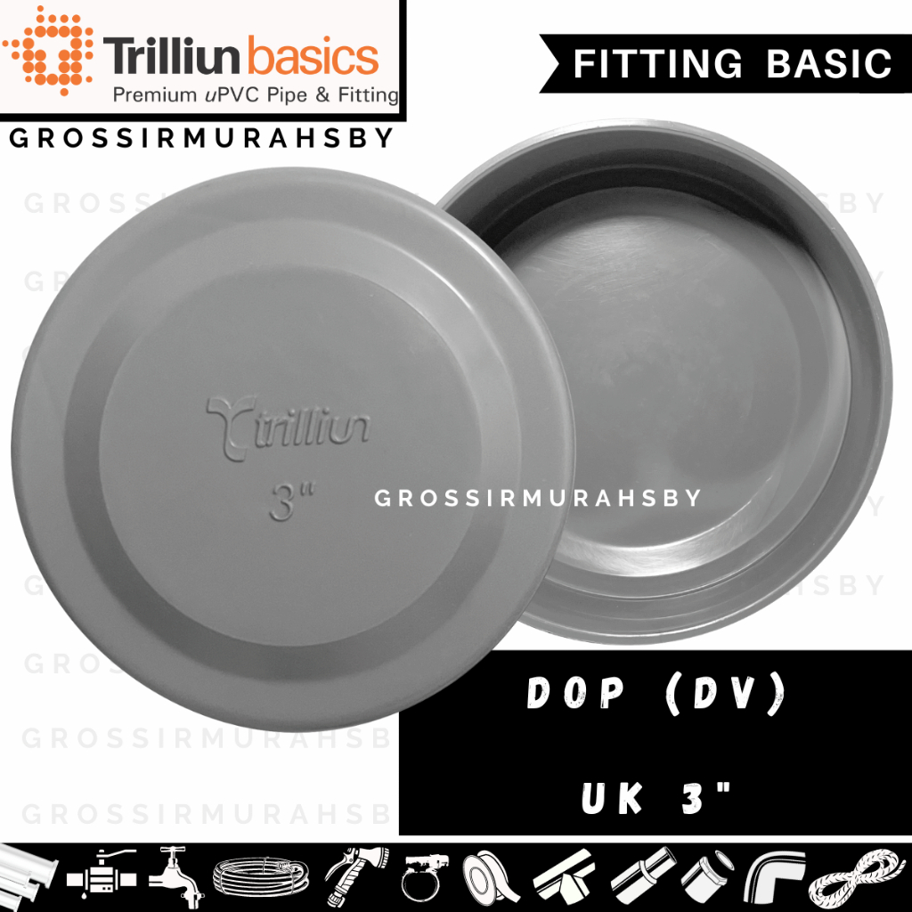 Jual DOP PIPA PVC 3 INCHI DV TRILLIUN - TUTUP PIPA POLOS PVC 3 ...