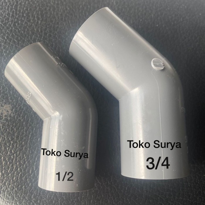 Jual KENI 45 DERAJAT 1/2" 3/4" INCH AW PVC elbow 45 drajat L Lbow | Shopee Indonesia