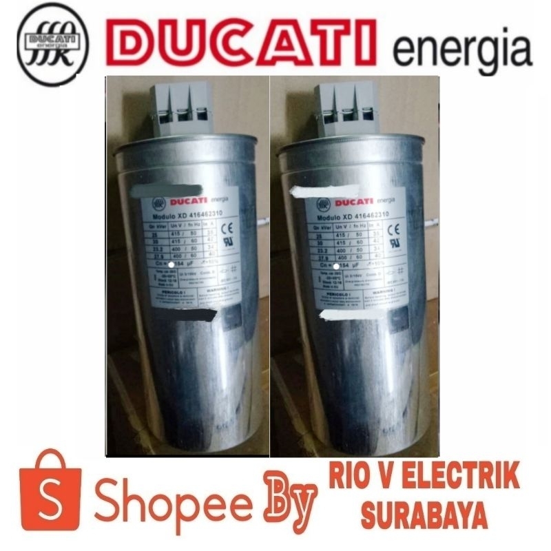 Jual Capacitor Ducati Energia 3P 25 kvar 415 VAC Modulo XD 416462310 Kapasitor Bank ducati 3 ...