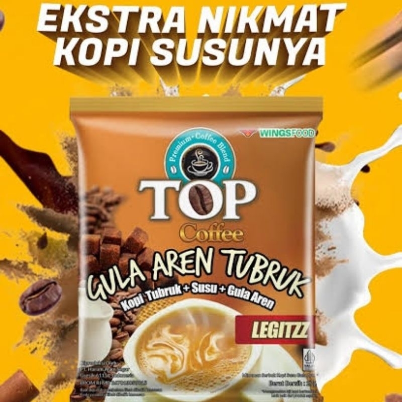 Jual Kopi Top Coffee Gula Aren Tubruk 15 Sachet | Shopee Indonesia