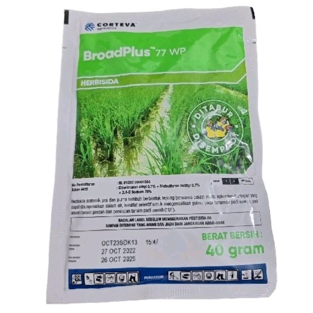 Jual BroadPlus 77 WP 40gram Herbisida Pembasmi Gulma Pada Tanaman Padi ...