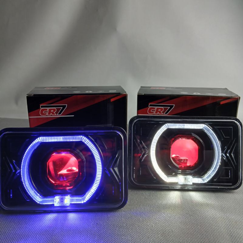 Jual Headlamp Biled Kotak 4x6 inch CR7 Lampu Depan Kotak Mode Biled Piw ...