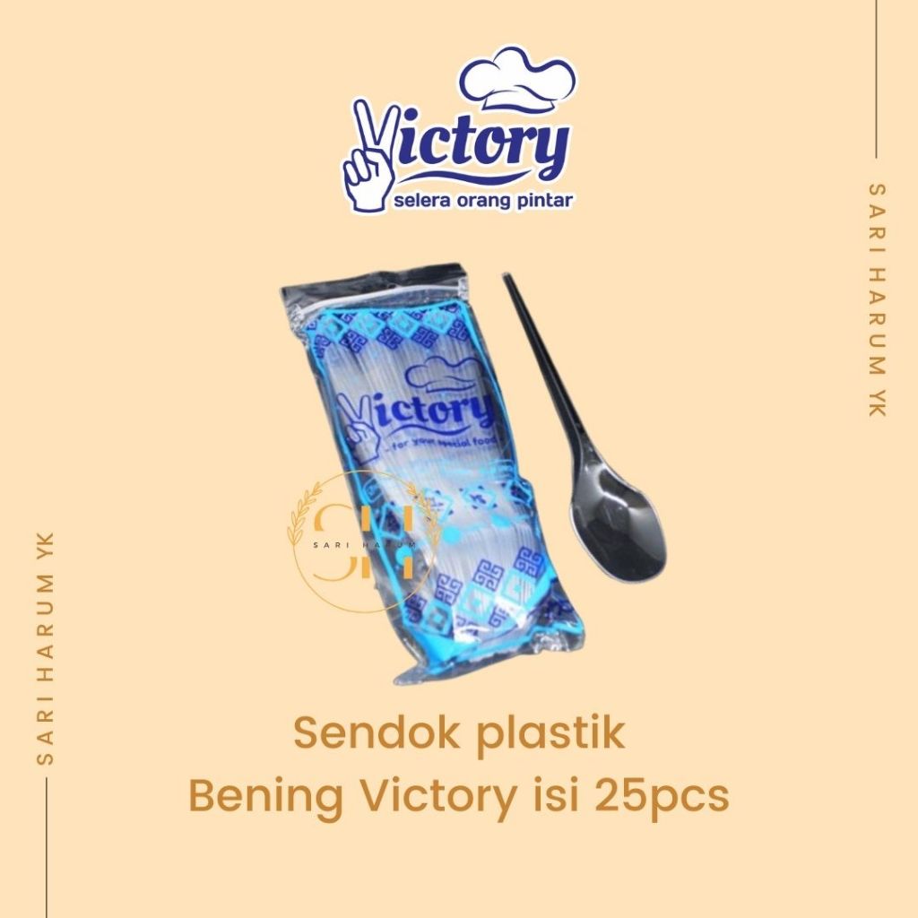 Jual Sendok plastik bening | sendok makan | sendok | victory isi 25 pcs ...