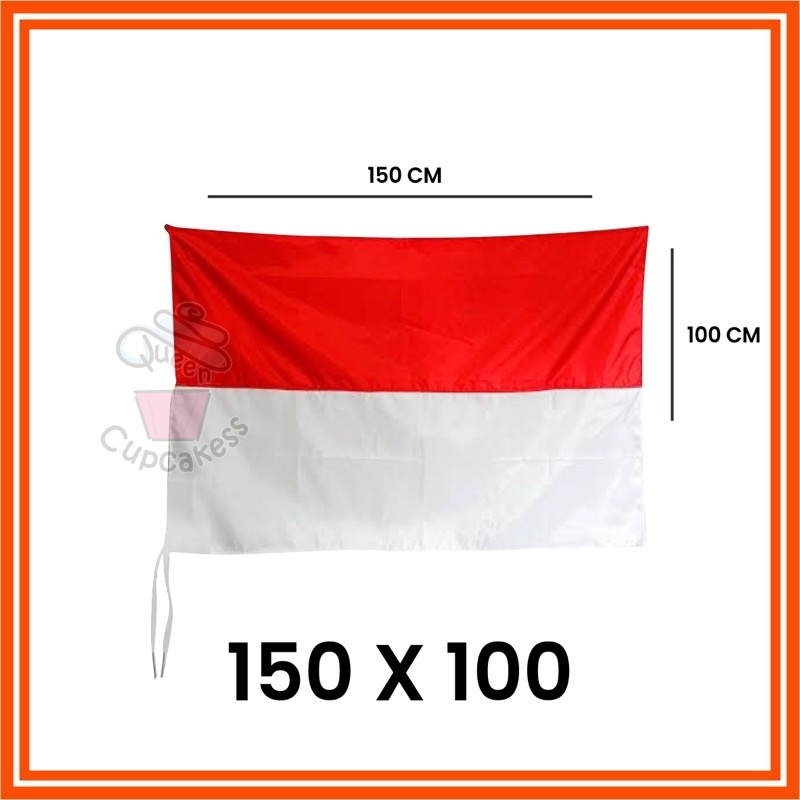 Jual Bendera kain indonesia merah putih satin 150x100 full | Shopee ...