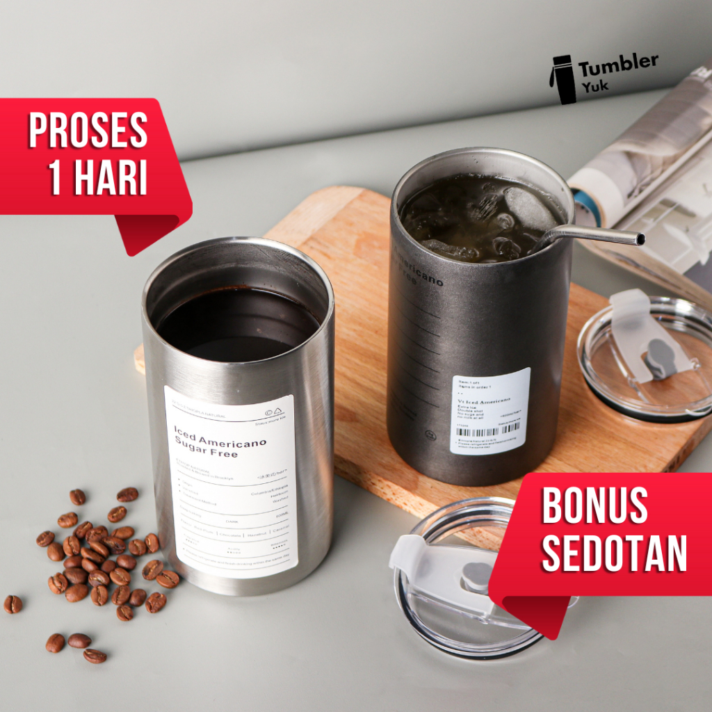 Jual Tumbler Stainless Steel 600ml Cangkir Kopi Thermos Vacuum Botol ...