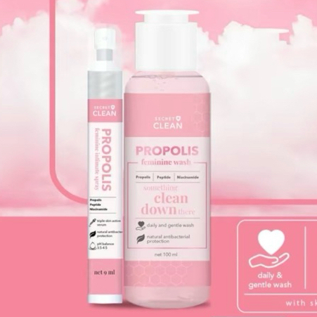 Jual SECRET CLEAN Propolis Feminine Care | Intimate Spray 8ml | Wash ...
